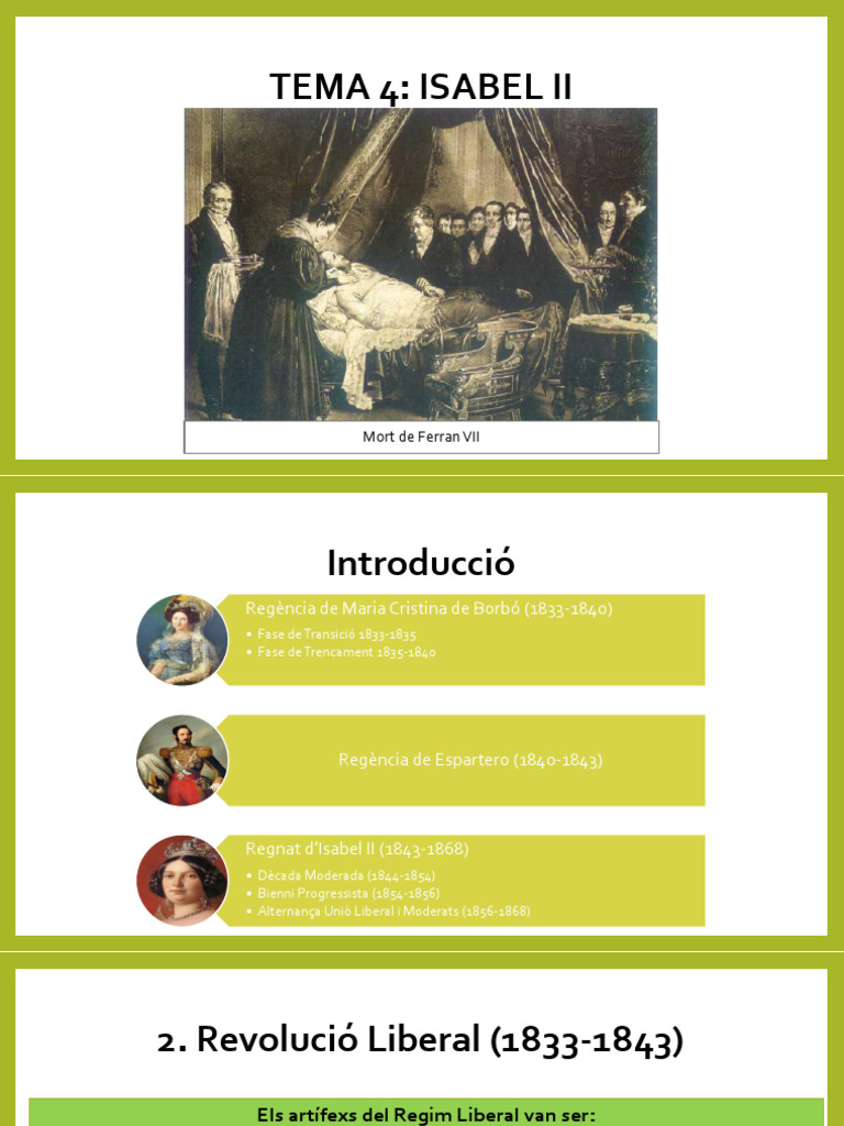 Tema 4 - Isabel II | PDF