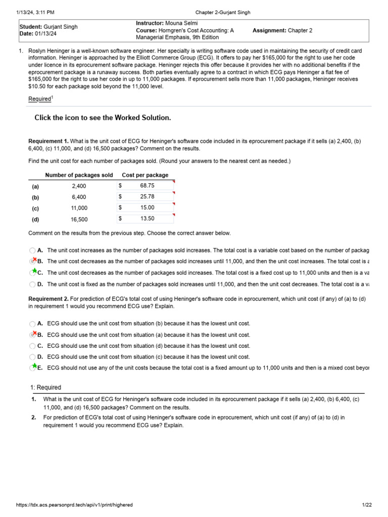 Chapter 2 - Lab | PDF | Cost Of Goods Sold | Inventory