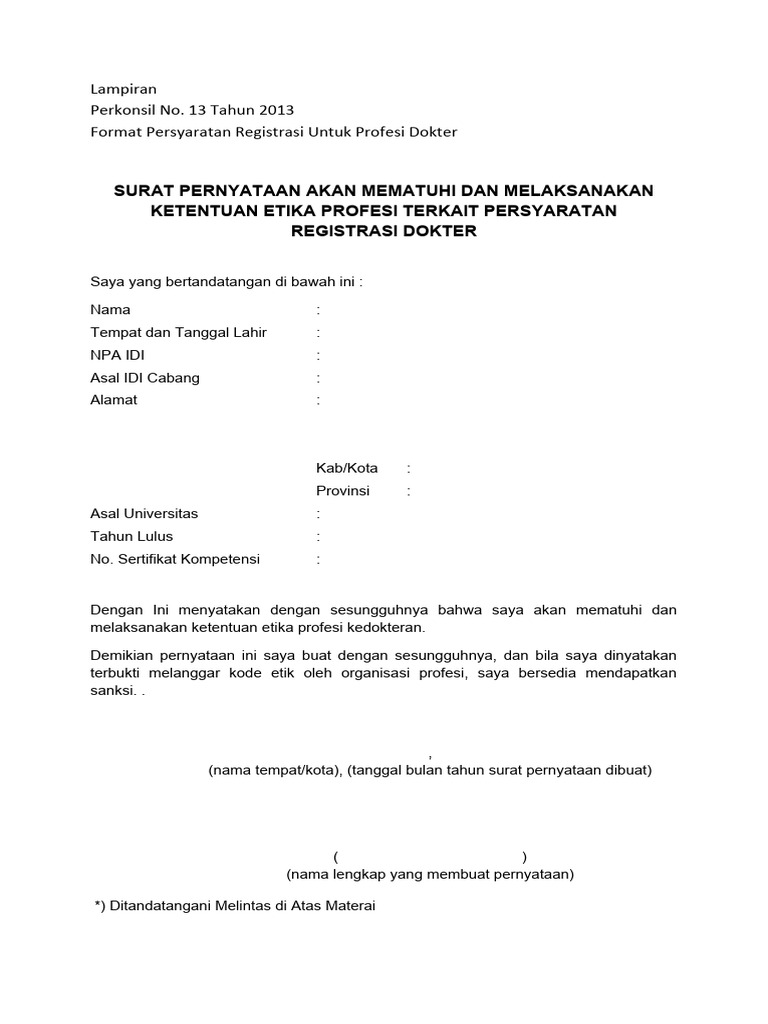 Syarat Surat STR | PDF