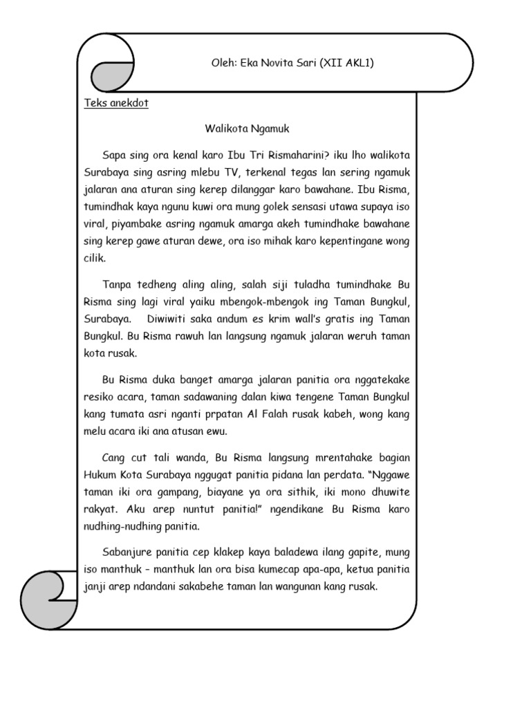 Teks Anekdot Akreditasi | PDF
