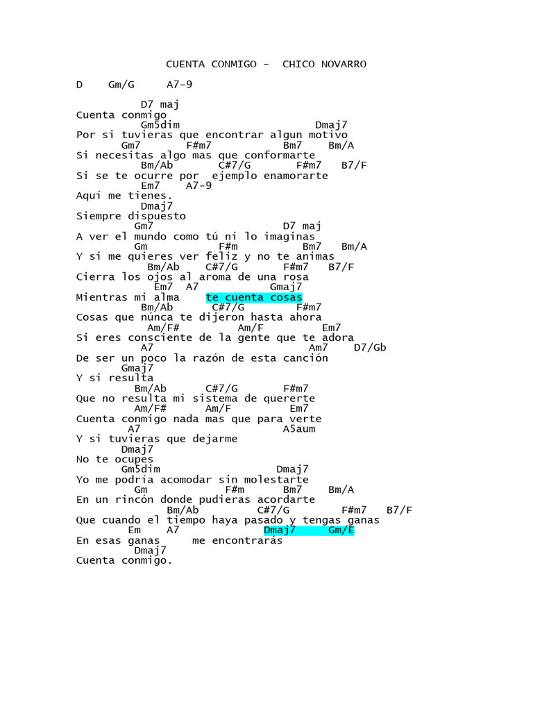 Cuenta Conmigo | PDF