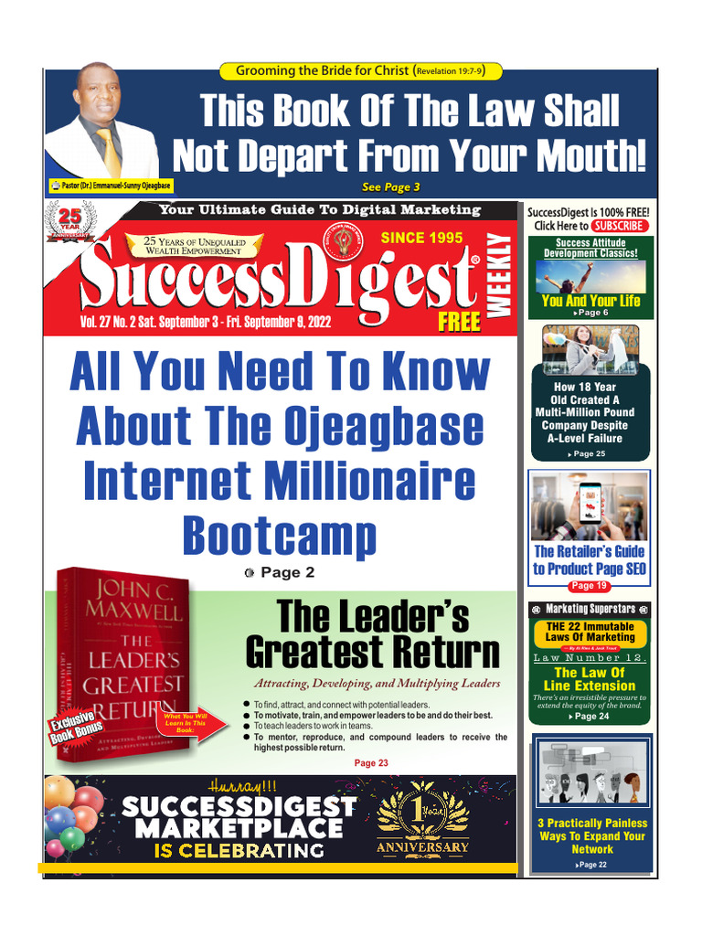 Vol. 27 No. 3 Sat. Sept. 3 Fri. Sept. 9 2022 | PDF | Target Audience ...