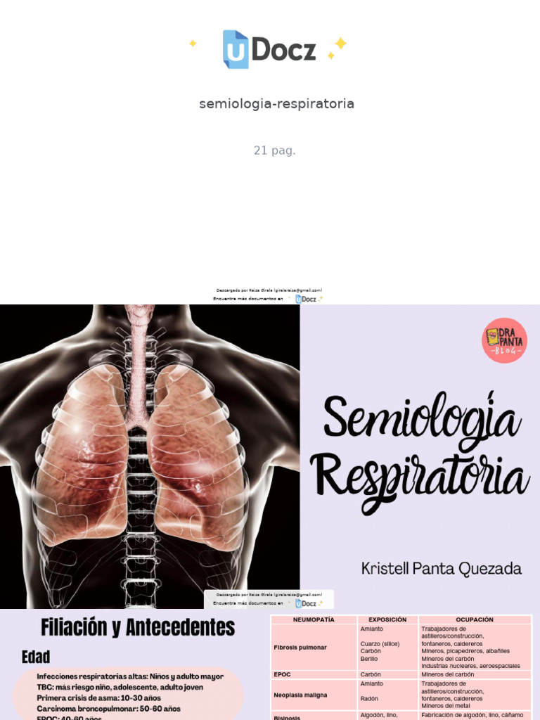 Semio Respi | PDF | Tos | Epidemiología