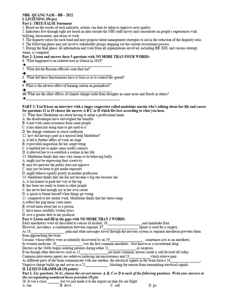 NBK QN BB 2022 | PDF | Obsessive–Compulsive Disorder