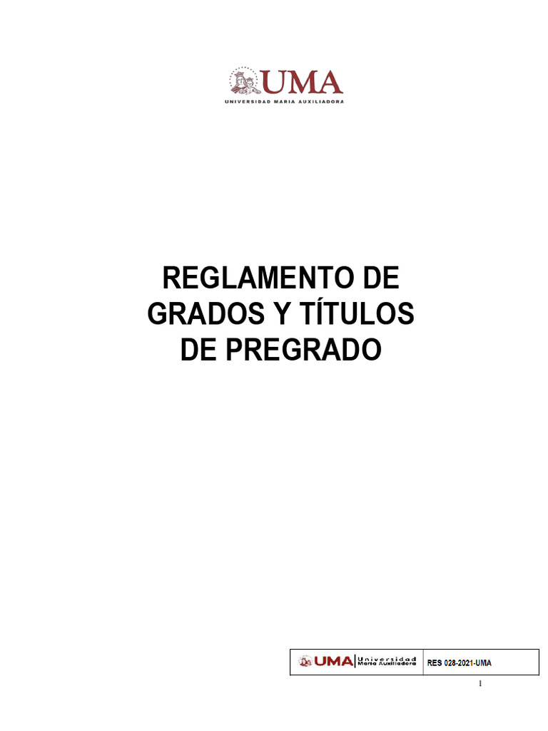 Reglamento Grados y Titulos | PDF | Titulo academico | Universidad