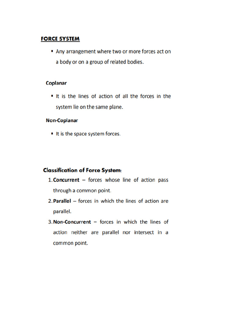 STI Engineering Course - Classification of Force Systems | PDF