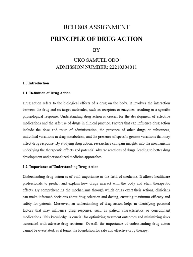 Principles of drug action | PDF | Drug Metabolism | Receptor (Biochemistry)