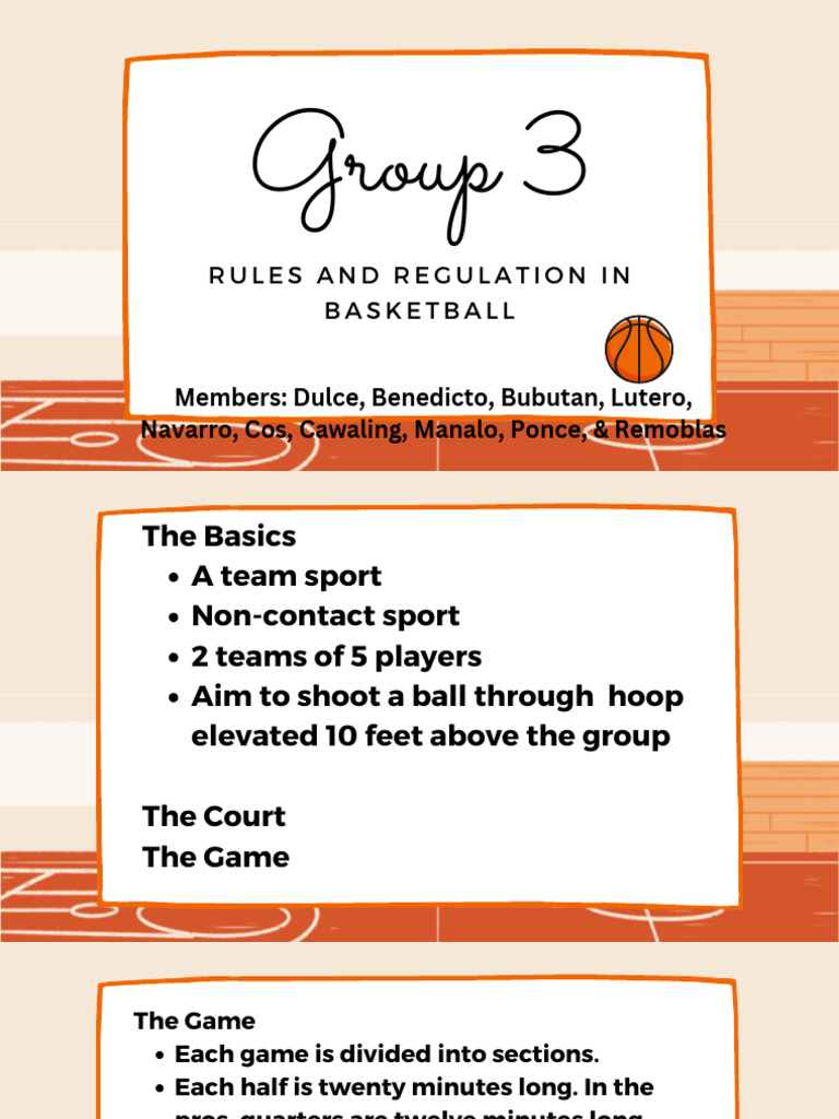 Group3 PE | PDF | Basketball Positions | Team Sports