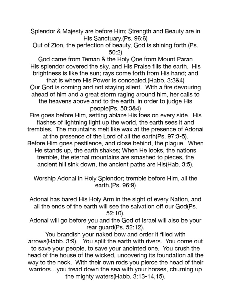 Splendor and Majesty | PDF | Religious Belief And Doctrine