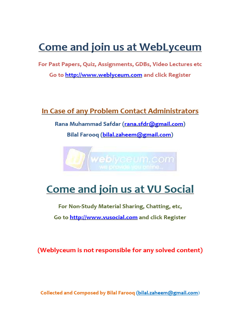 CS610 - Final Term Papers 03 | PDF | Osi Model | Internet Protocols