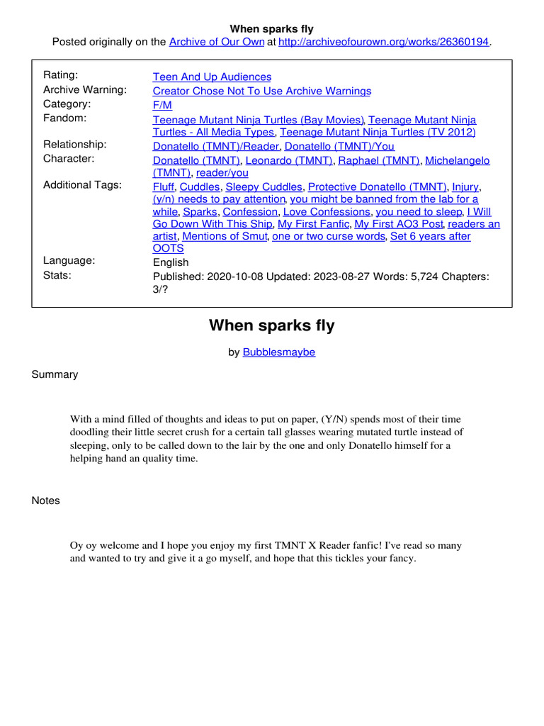 When Sparks Fly | PDF