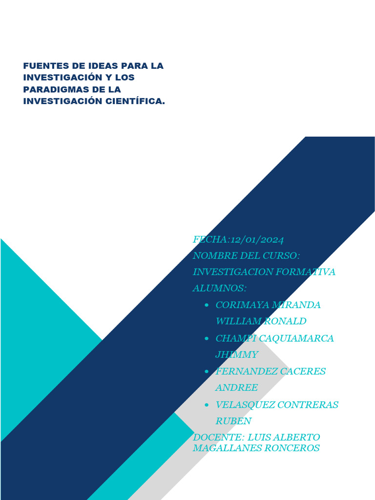 Tr5-Investigacion Formativa | PDF