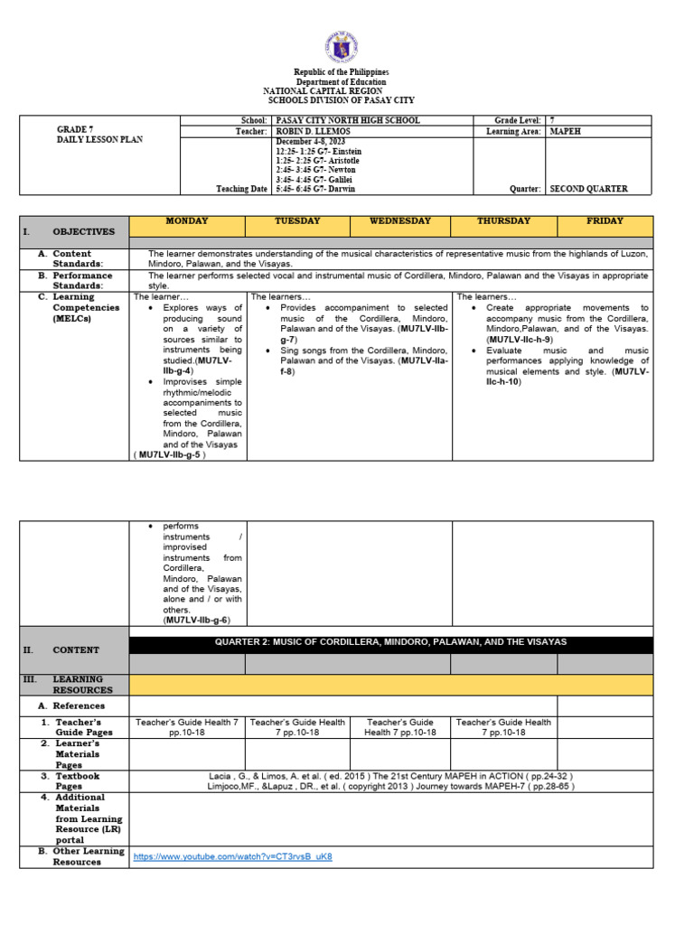 Week 5 DLL | PDF | Cognition | Learning