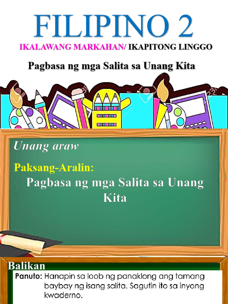 Filipino2 q2 Week7 Powerpoint | PDF