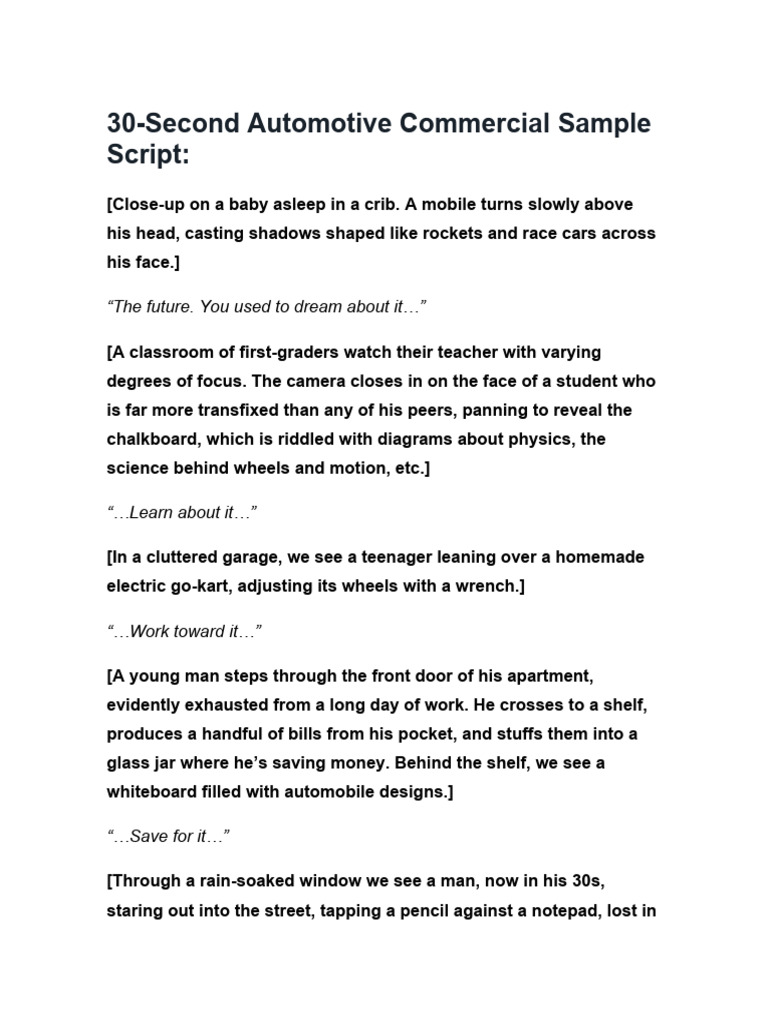 Sample Script | PDF