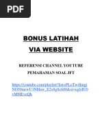 Soal JFT Basic Level Intermediate 10 | PDF