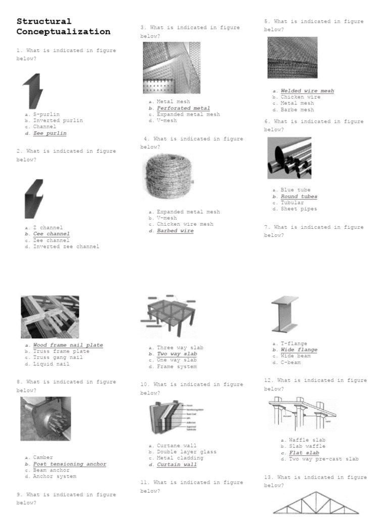 Structural Conceptualization (Pre Board) | PDF | Truss | Concrete