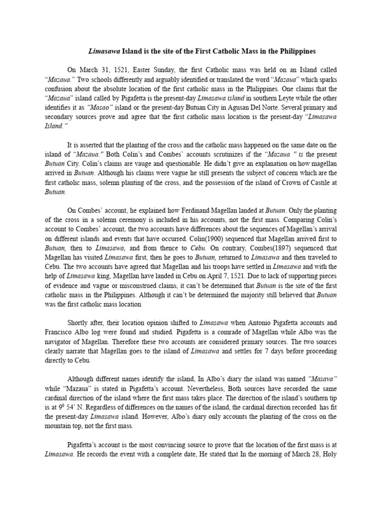 Borgador - B3 - RPH - The Site of The First Mass | PDF | Cebu