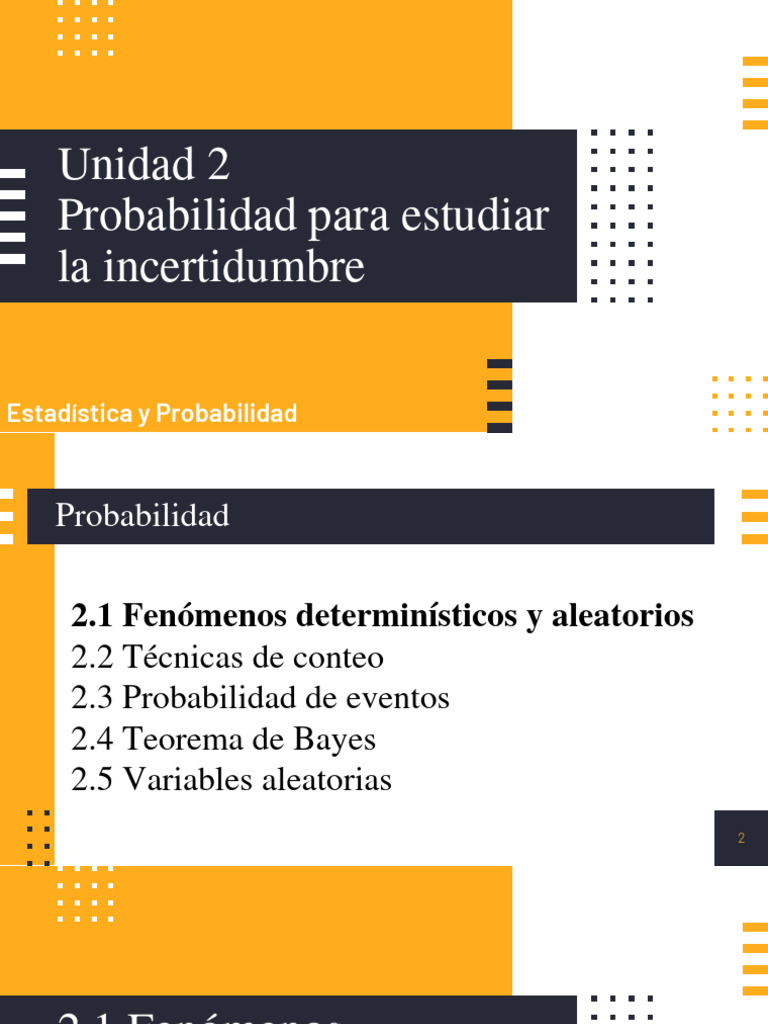 Fenómenos Deterministicos y Aleatorios | PDF | Probabilidad | Conceptos ...