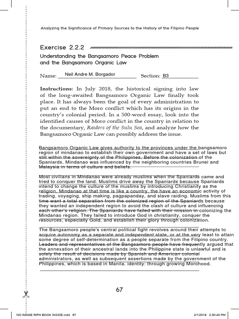 Borgador_RPH BOOK P67-70 | PDF | Philippines | Asia