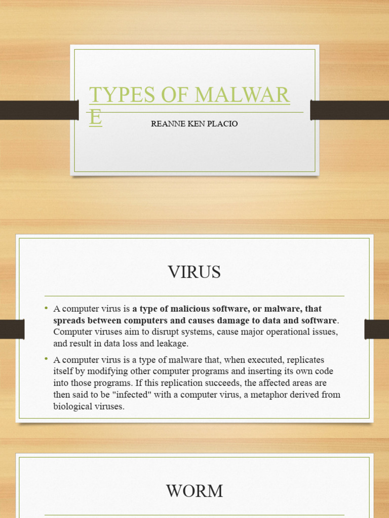 Types of Malware Explained | PDF | Computers | Technology & Engineering