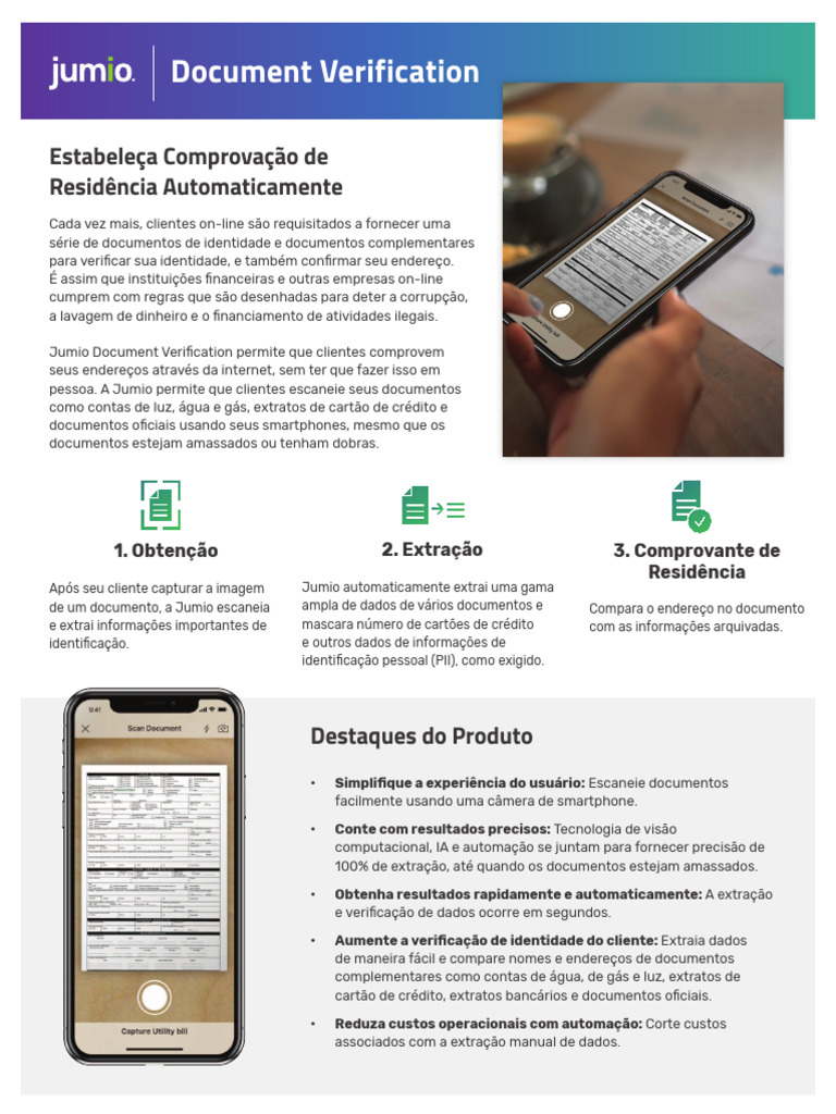 Jumio Document Verification Datasheet PT | PDF