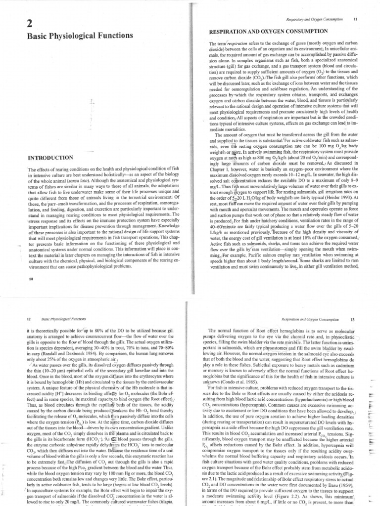 Basic Physiological Functions | PDF