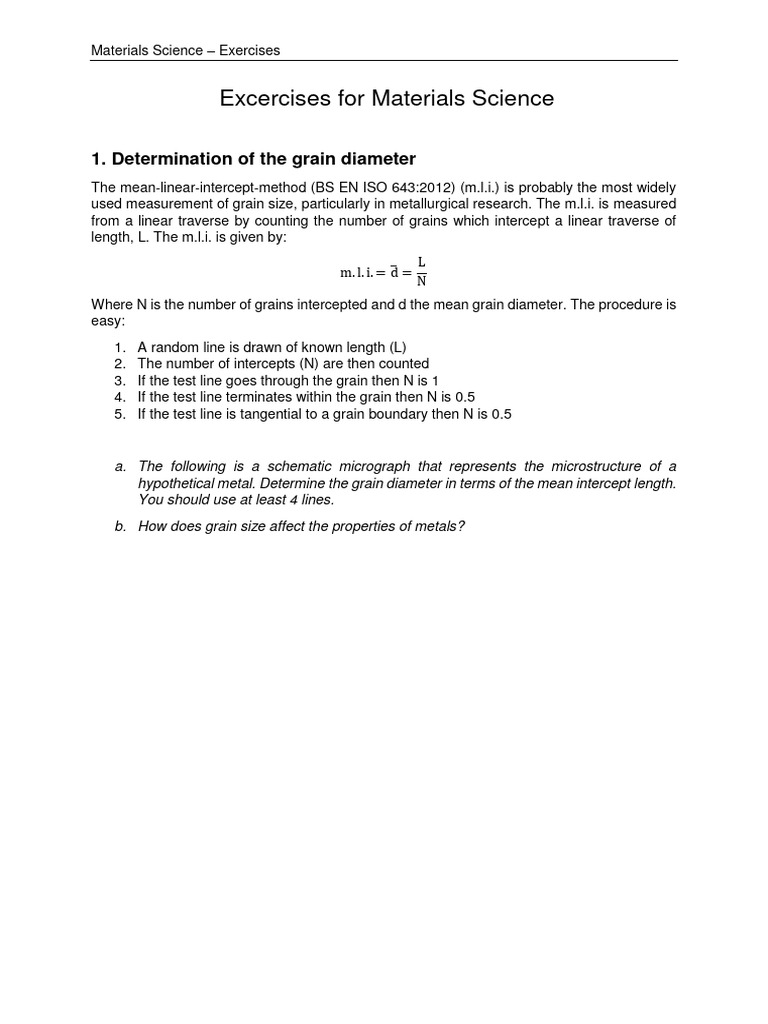 MATSC-Exercises v1 | PDF | Beam (Structure) | Deformation (Engineering)