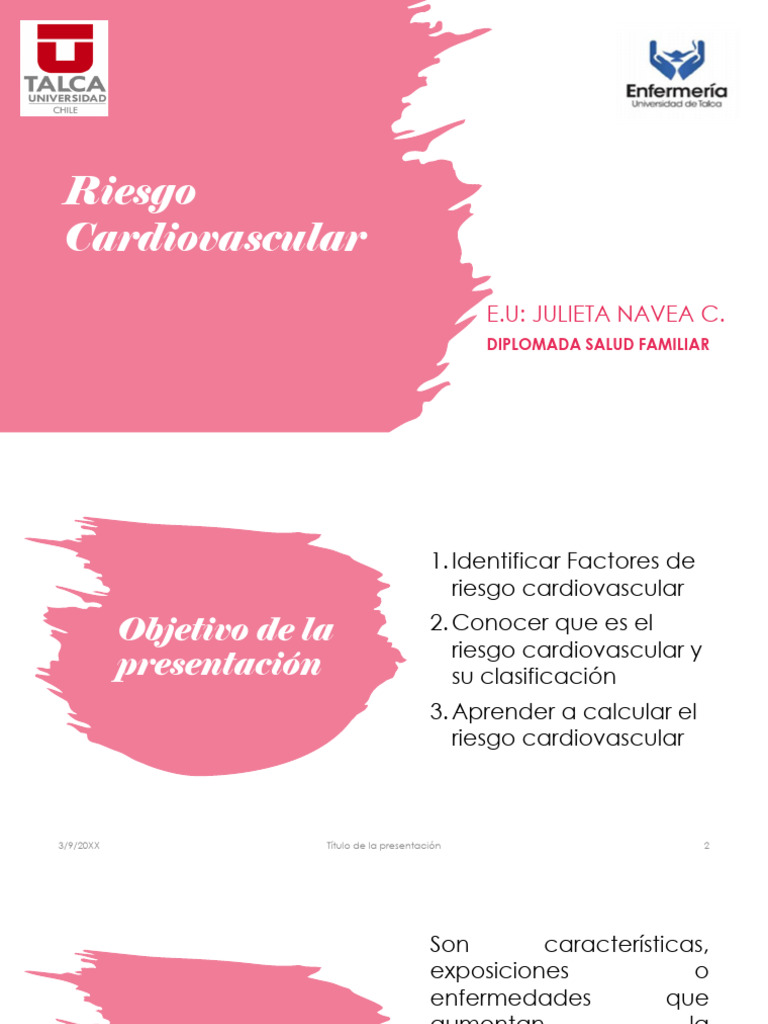 Riesgo Cardiovascular | PDF | Enfermedades cardiovasculares | Medicina ...