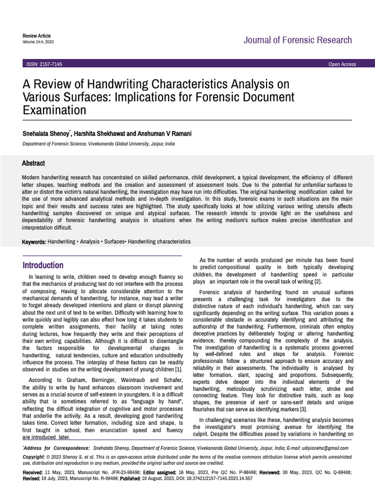 Citation Reference | PDF | Forensic Science | Signature