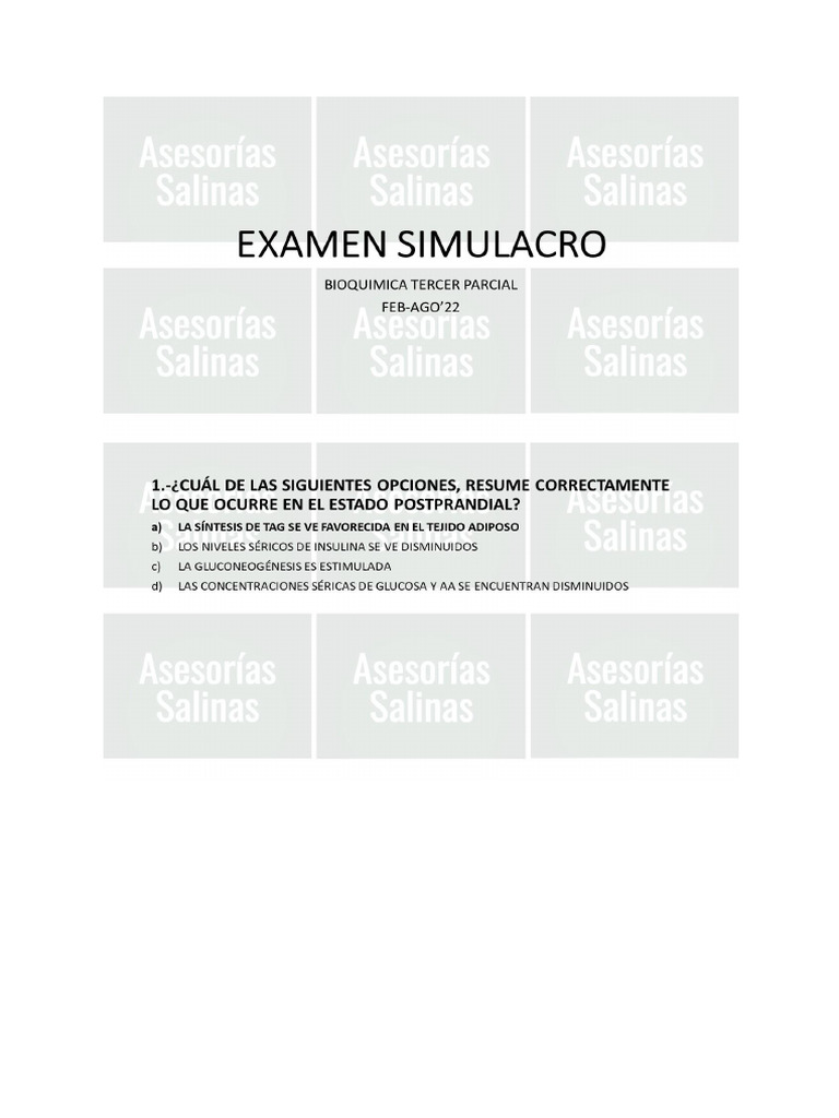 Examen Simulacro 3P PT1 | PDF
