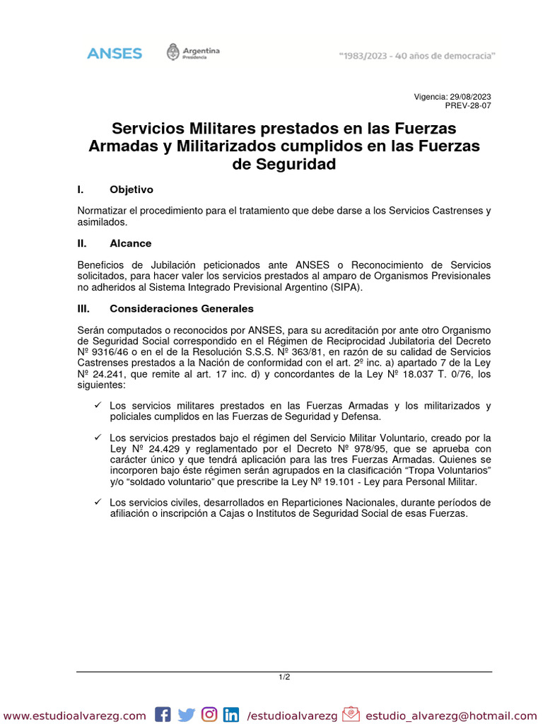 Prev 28 07 Servicios Prestado En Las Fuerzas Armadas Y Militarizados