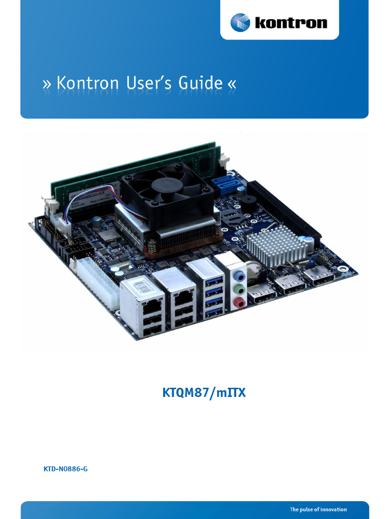 ktqm87 Mitx Users Guide Rev G | PDF | Bios | Computer Hardware