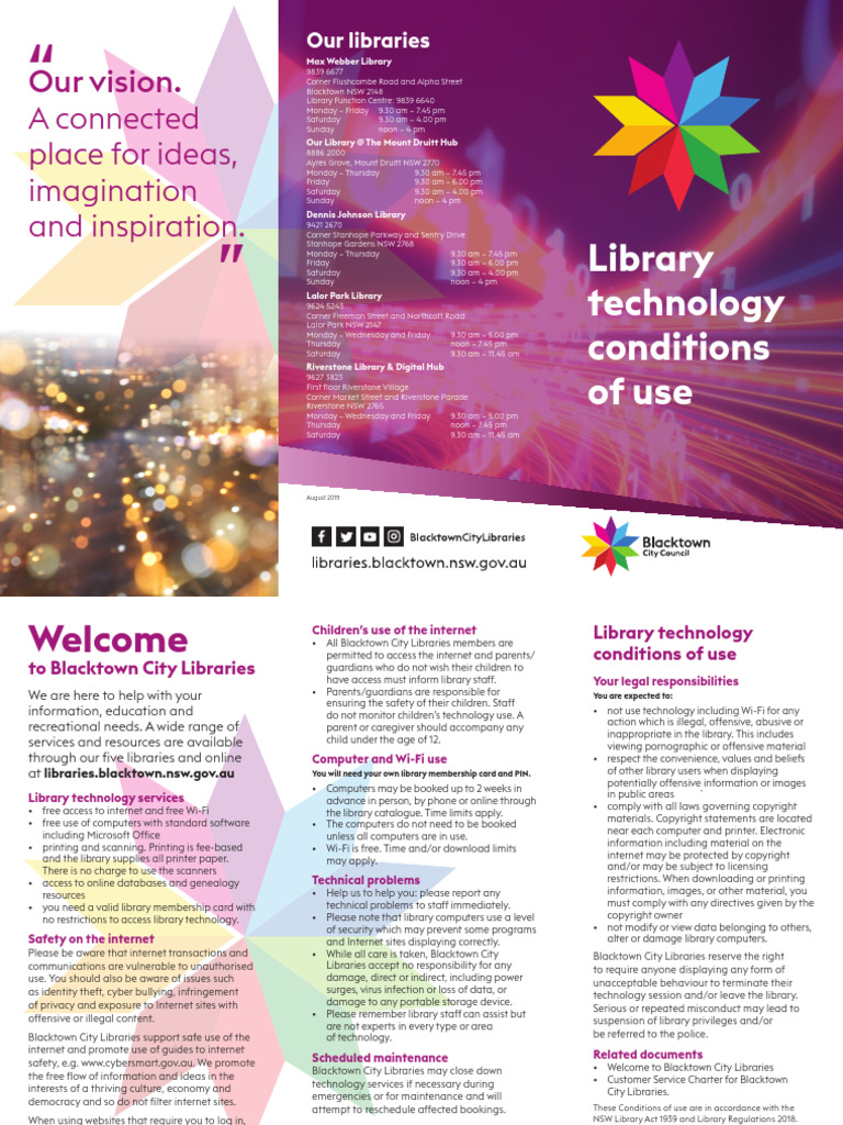 FINAL - 2019 Technology DL Brochure 6pp - v05 | PDF | Internet | Libraries