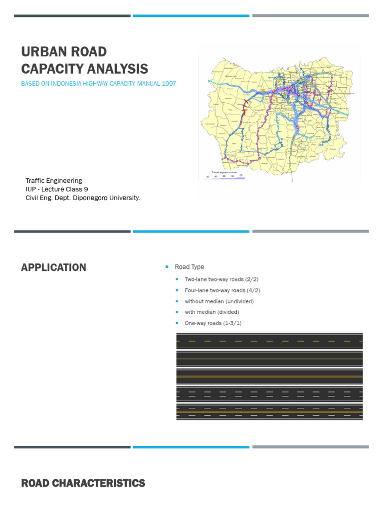 Lecture Class 08 - Urban Road Capacity Analysis | PDF | Road | Traffic