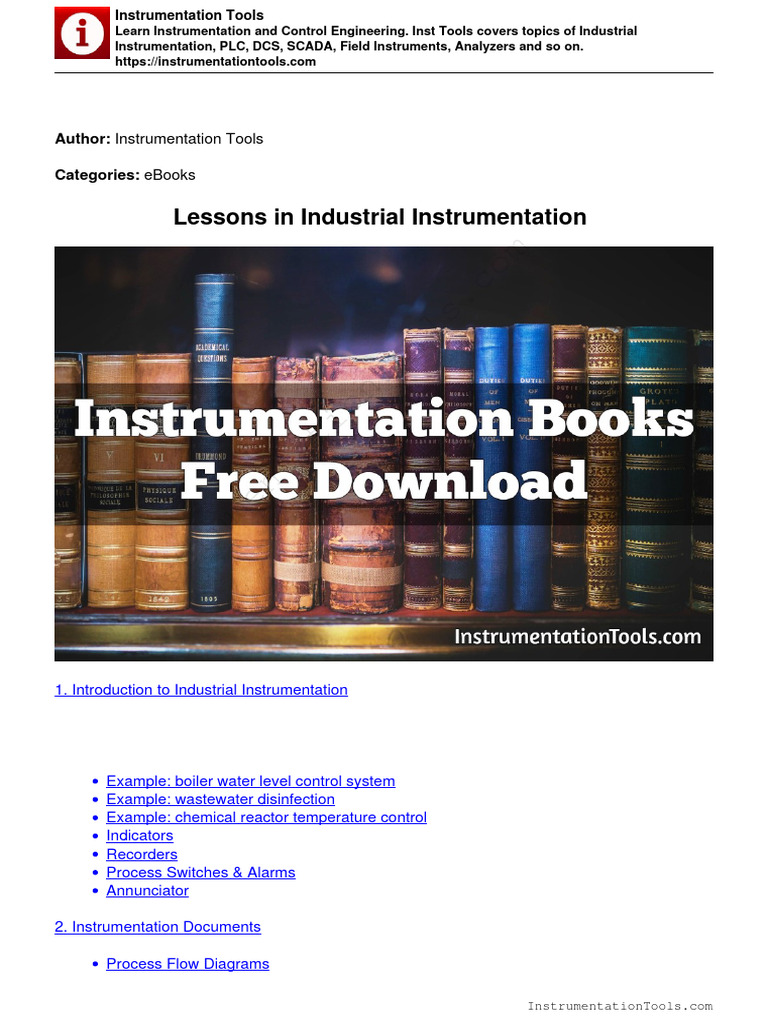 Lessons in Industrial Instrumentation | PDF