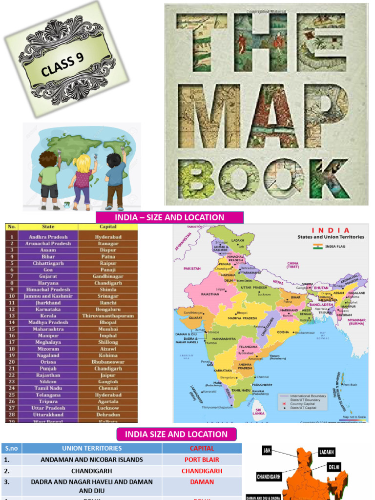 MAP Work FOR CLASS 9 | PDF | Physical Geography | Earth Sciences