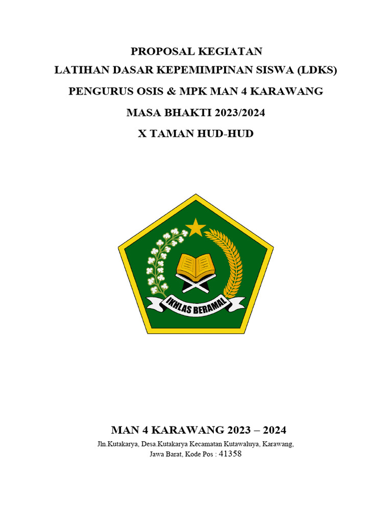Proposal LDKS Periode 2023-2024 | PDF
