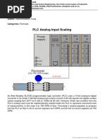 PLC Analog Input Scaling Formula | PDF