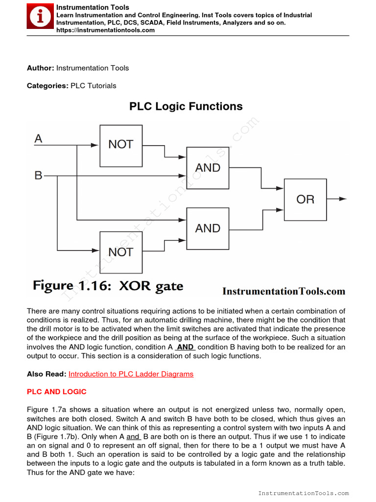 PLC Logic | PDF | Programmable Logic Controller | Switch