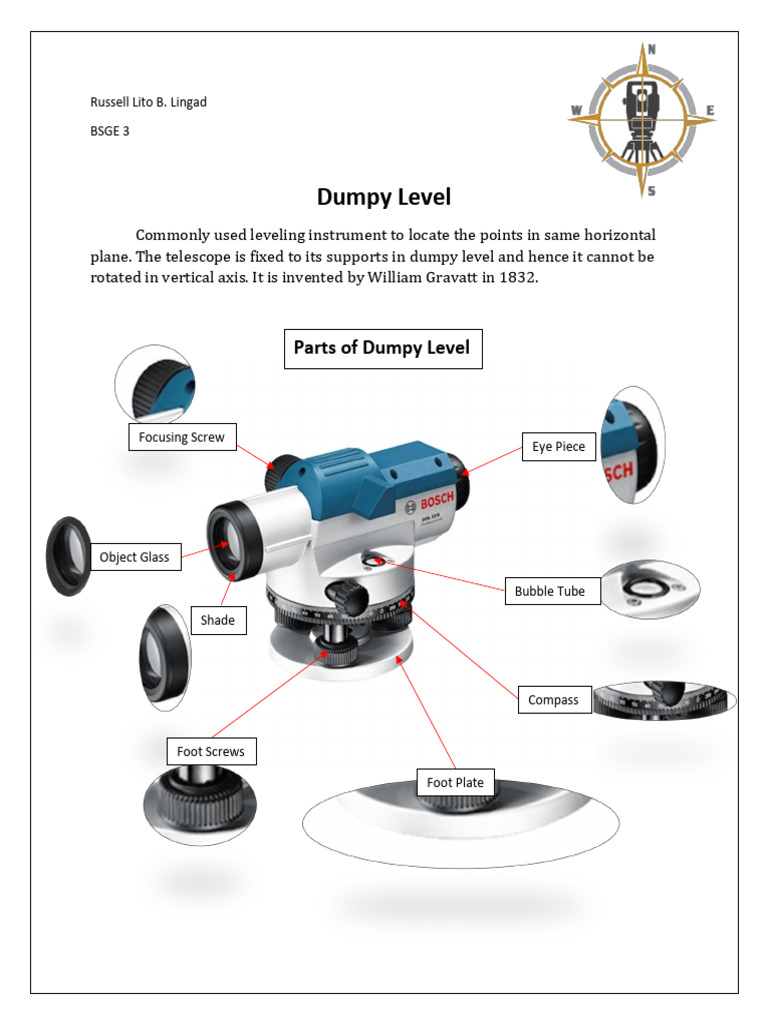Dumpy Level | PDF | Optics | Equipment