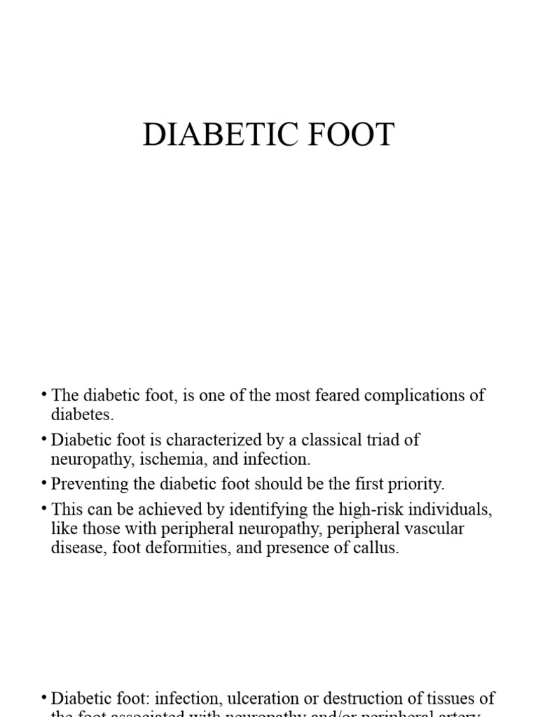 Diabetic Foot Cme | PDF | Peripheral Neuropathy | Ischemia