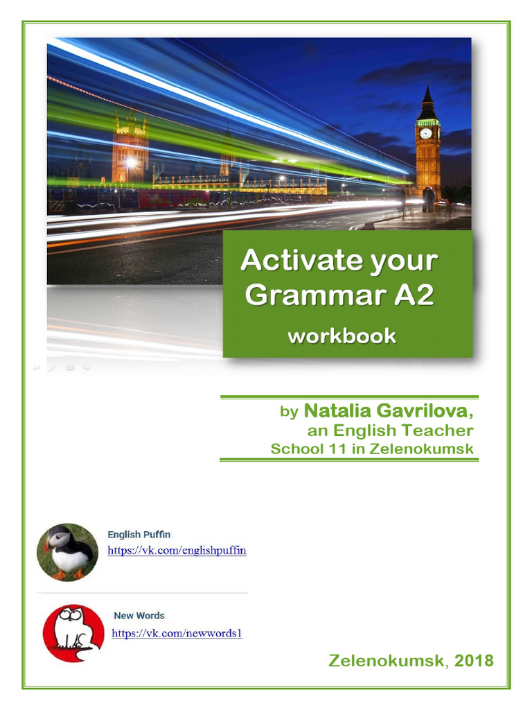 Activate Your Grammar A2 | PDF | Perfect (Grammar) | Linguistic Morphology Activate Your Grammar A2 | PDF | Perfect (Grammar) | Linguistic Morphology