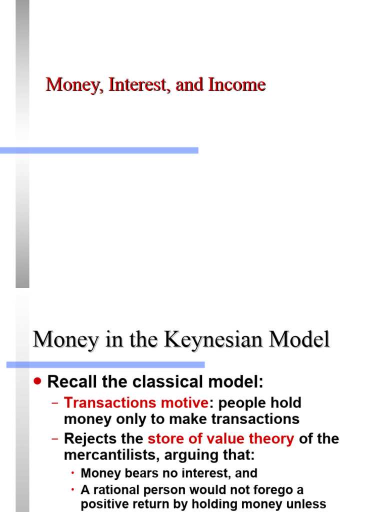 Froyen | PDF | Demand For Money | Interest