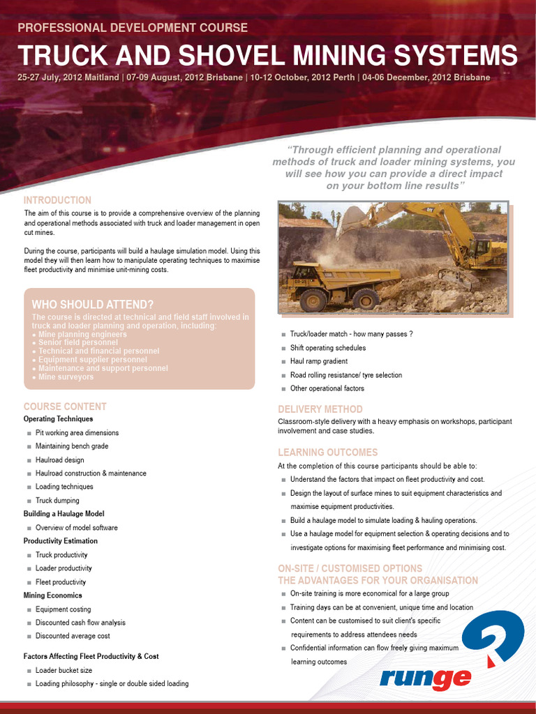 Truck and Shovel Mining Systems 3 | PDF | Mining | Logistics