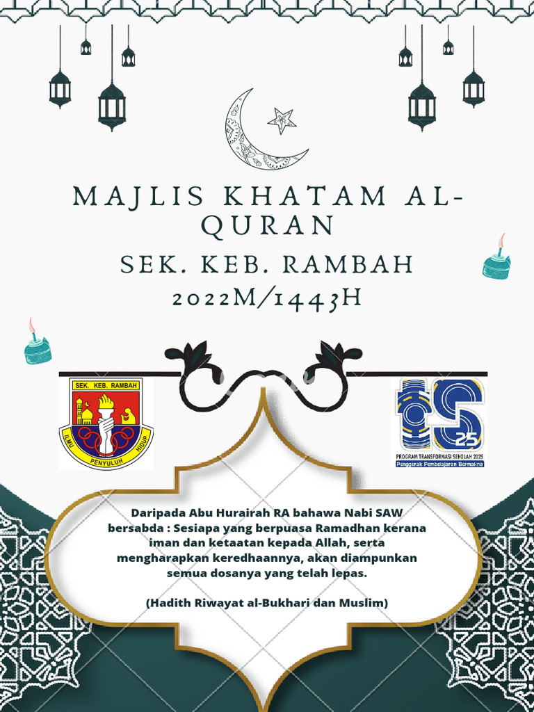 Buku Program Majlis Khatam Al-Quran | PDF