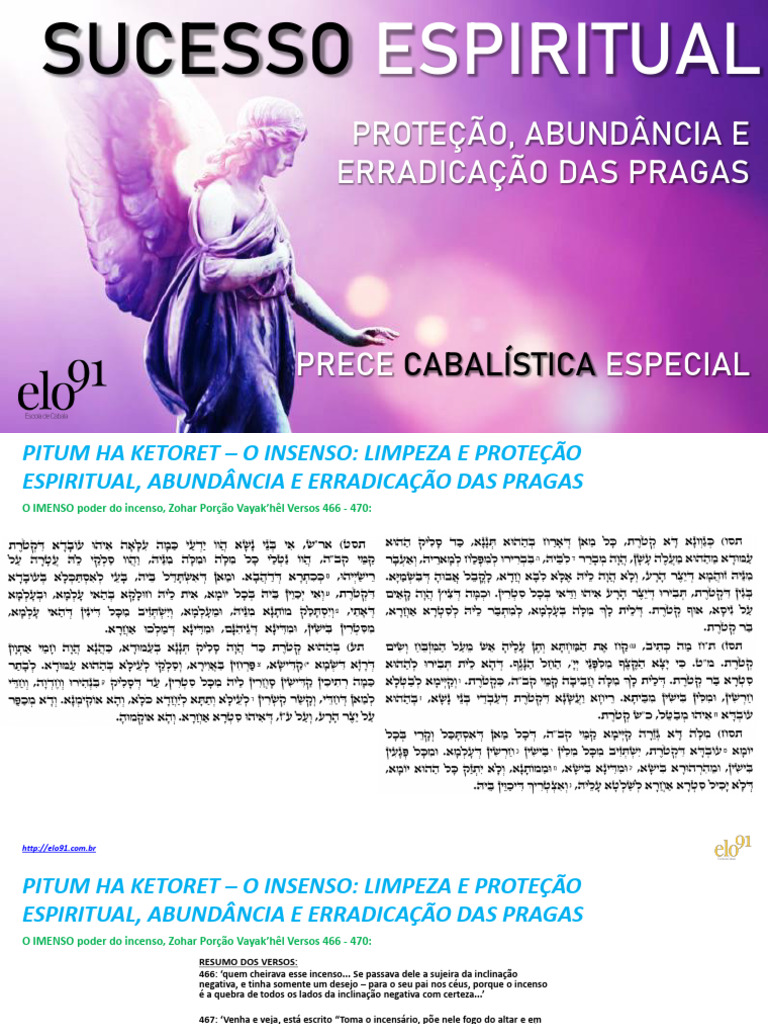 O Poder do Ketoret na Proteção Espiritual | PDF | Cabala | Idioma hebreu