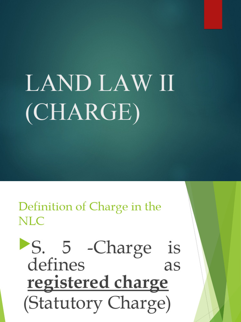 Charge | PDF | Mortgage Law | Civil Law (Common Law)