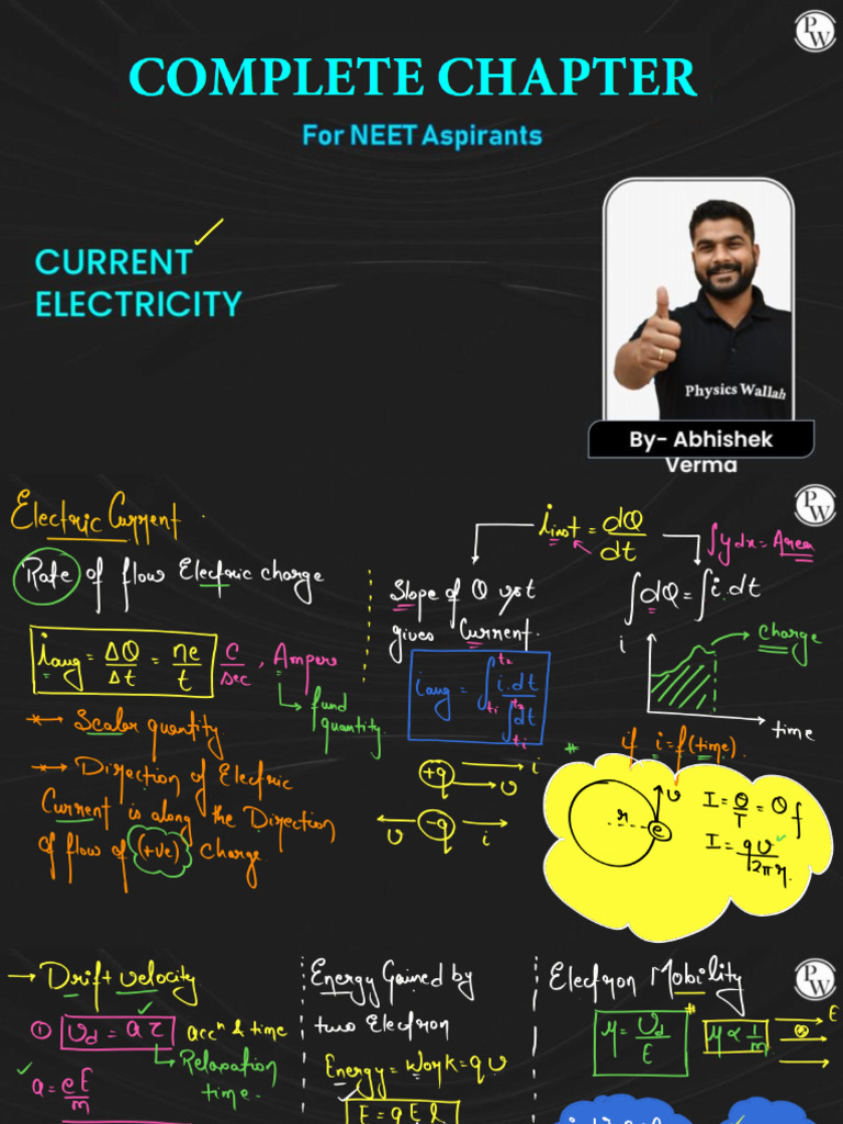 Current Electricity _ Class Notes __ NEET Mind-Map | PDF