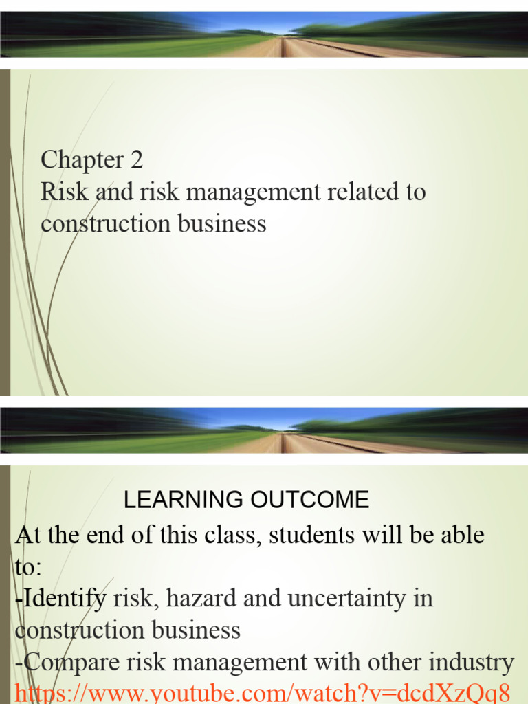 Lesson 2 Risk and Risk Management | PDF | Risk | Risk Management